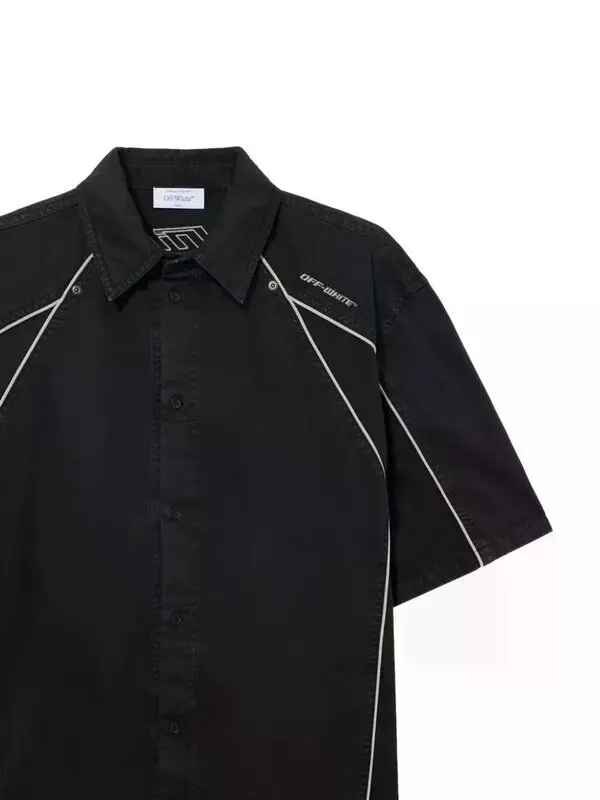 Off-White Piped Short-sleeve Shirt