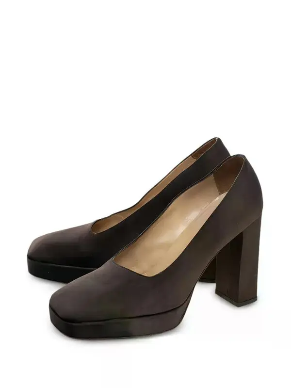 SERGIO ROSSI Block Heel Platform Pumps