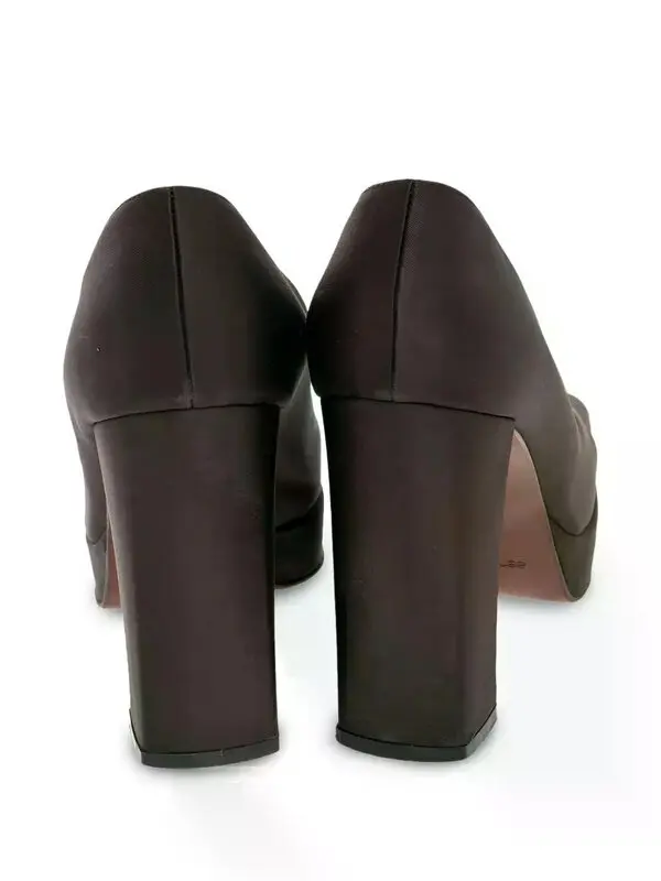 SERGIO ROSSI Block Heel Platform Pumps