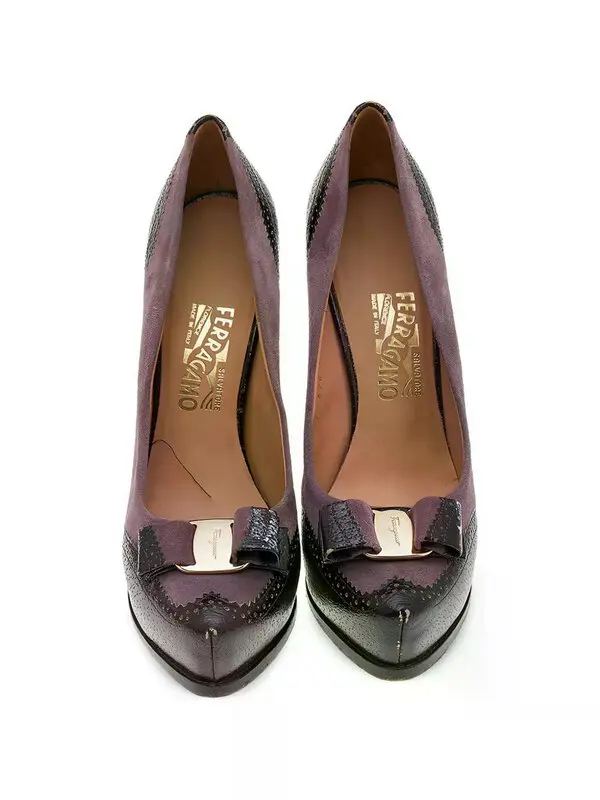FERRAGAMO Vara Bow Detail Heeled Pumps