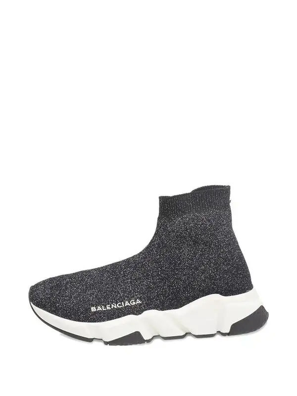 Balenciaga Speed Trainer Glitter Knit Sneakers