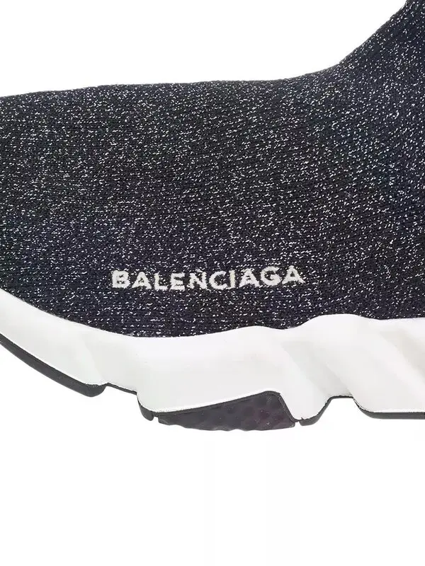 Balenciaga Speed Trainer Glitter Knit Sneakers