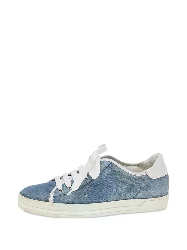 TOD'S Glitter Suede Lace-up Sneakers