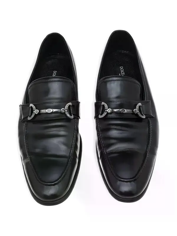 Dolce & Gabbana Leather Horsebit Loafers