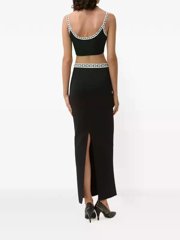 Versace Viscose-blend Jacquard Long Skirt