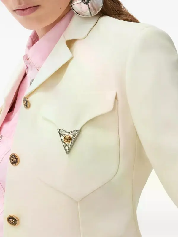 Versace Wool Jacket With Medusa Details