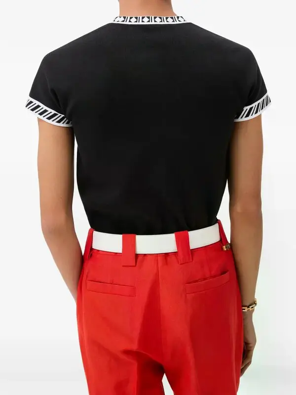 Versace Cotton Knit T-shirt - Black