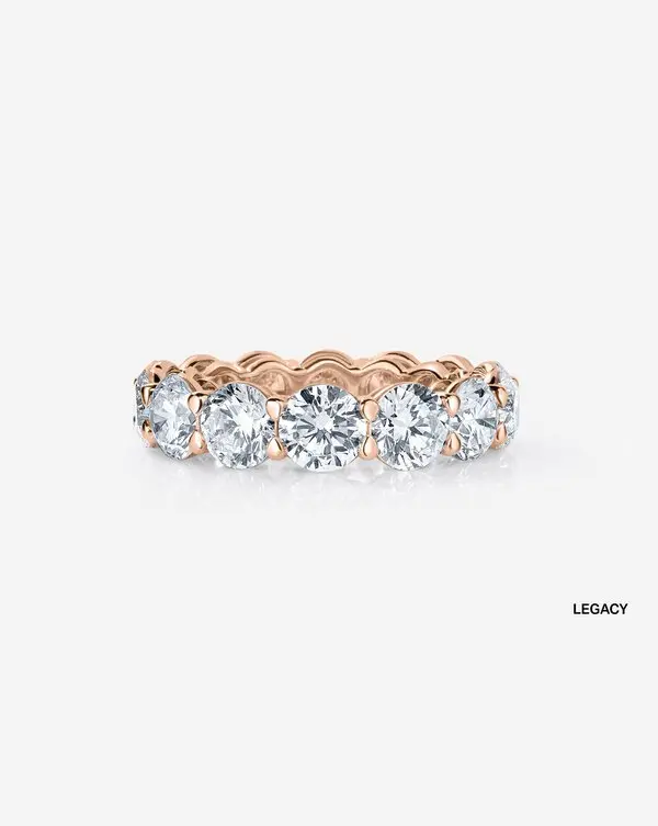 Ring Concierge Round Lab Diamond Eternity Band Platinum / Legacy - One-color