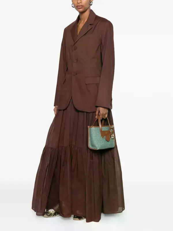 Plan C Tiered Maxi Skirt
