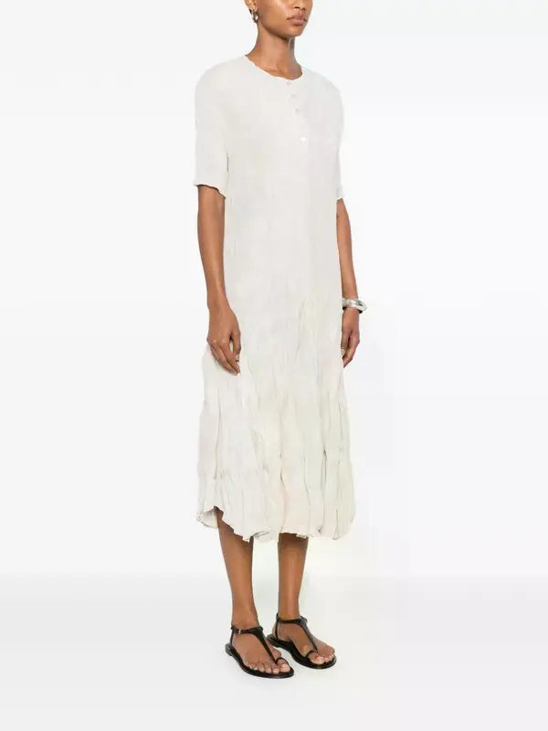 GONGDID DESIGN Crinkled Midi Dress