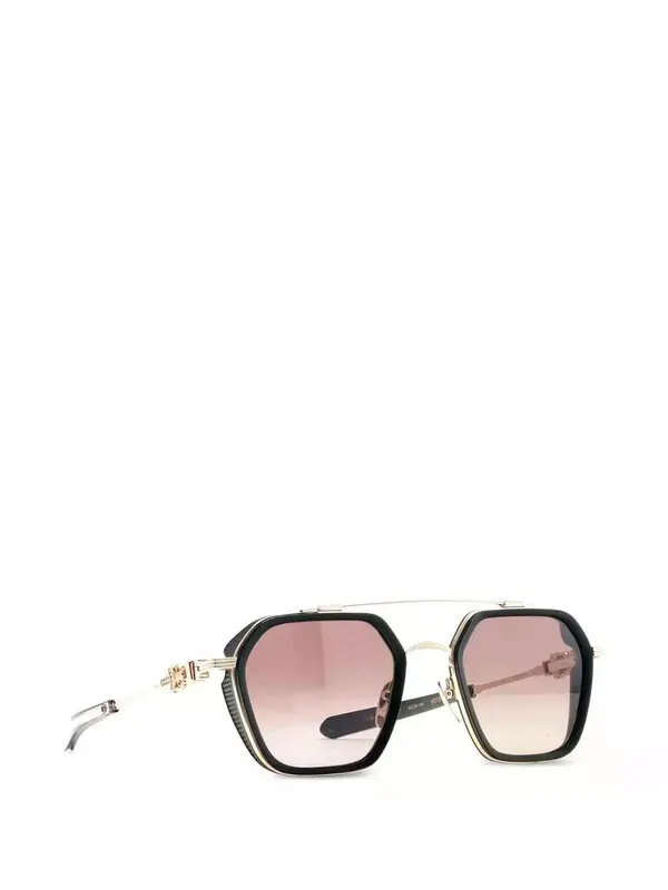 Chrome Hearts Geometric Frame Sunglasses