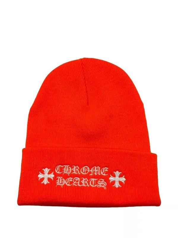 Chrome Hearts Logo Beanie - Orange