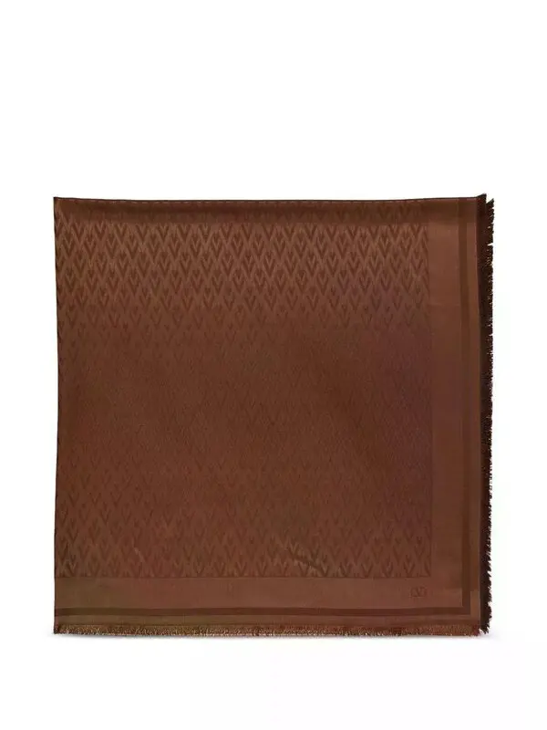 Valentino Garavani Toute La V Wool And Silk Shawl