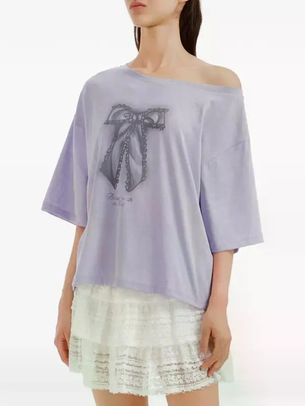 B+AB Lilac Bow Print Tiered Set