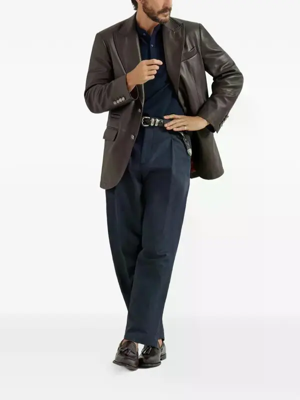 Brunello Cucinelli Button-down Short-sleeve Polo Shirt