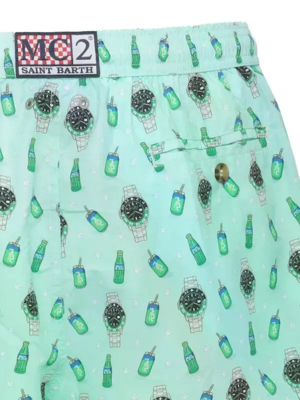 MC2 SAINT BARTH Graphic Print Swim Shorts