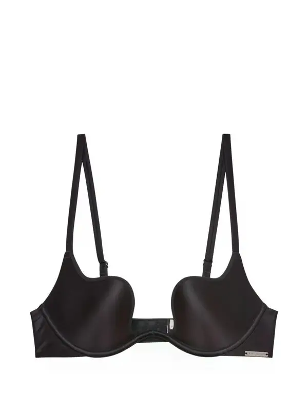 FLEUR DU MAL Gloss Wireless Push-up Bra - Black