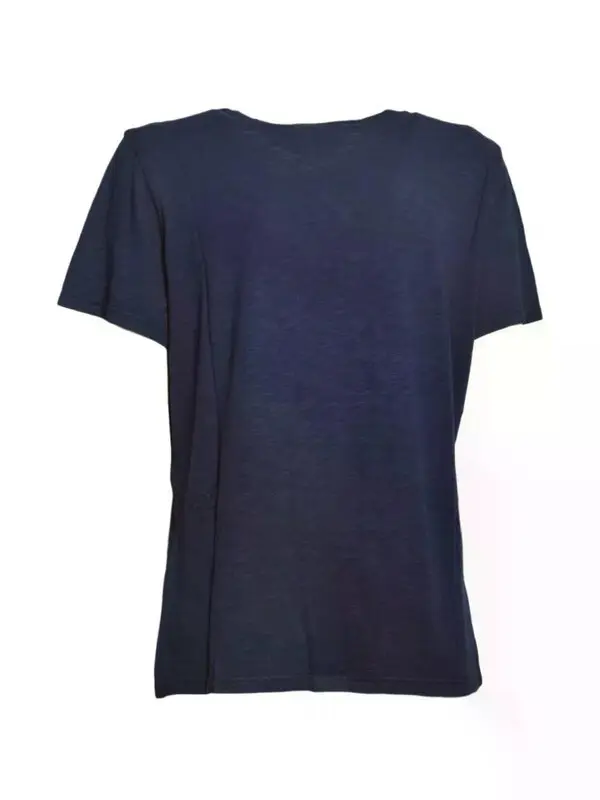 Momoni Slub Texture T-shirt - Blue