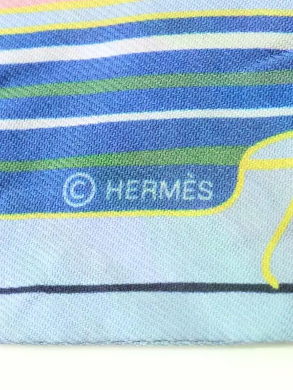 Hermès 2010s Twilly Les Chiens Parisiens Scarf