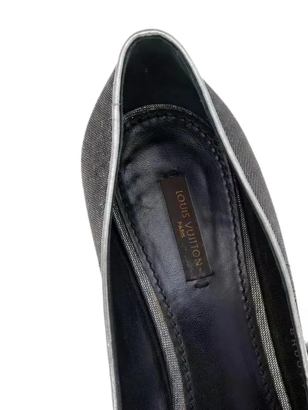 LOUIS VUITTON Floral Peep-toe Heeled Pumps