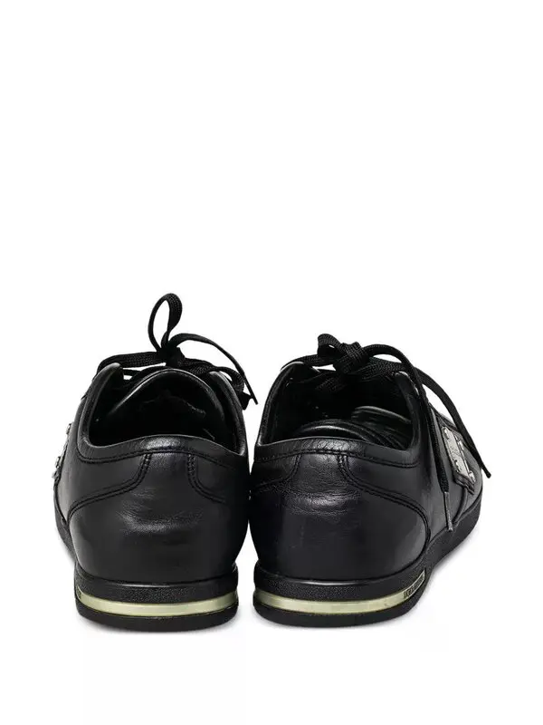 Dolce & Gabbana Logo Plaque Lace-up Sneakers - Black