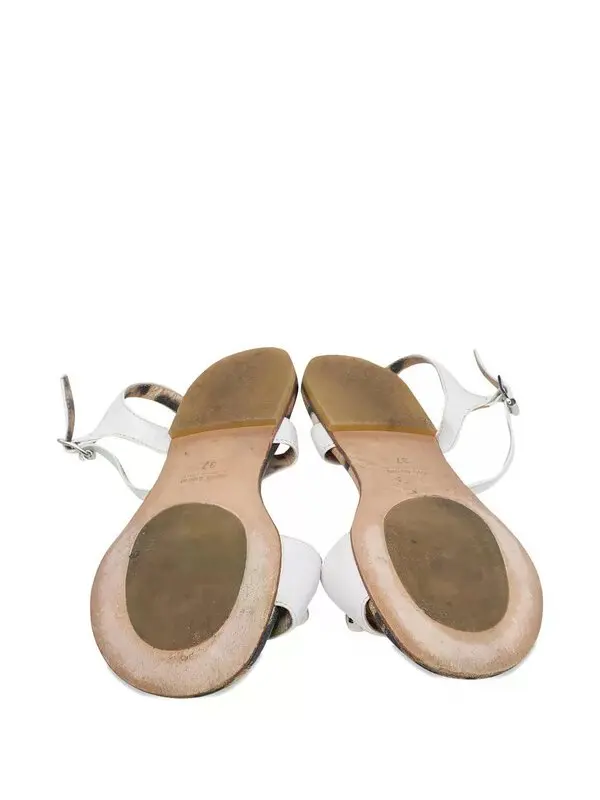 Roberto Cavalli Embellished Leather Sandals