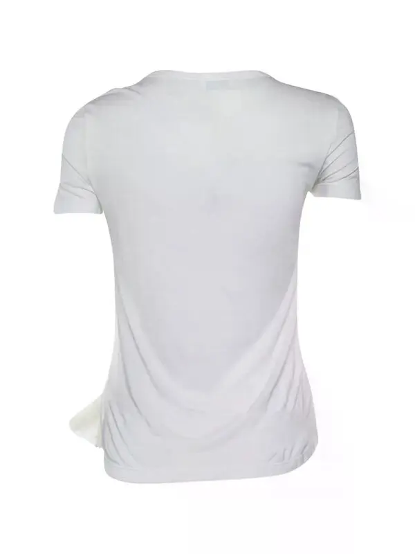 Red Valentino Lace-bow Detail Jersey T-shirt - White