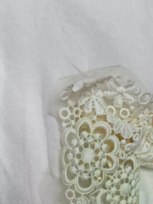 Red Valentino Lace-bow Detail Jersey T-shirt