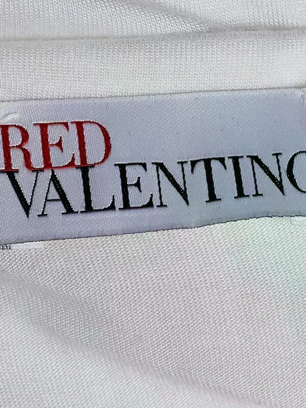 Red Valentino Lace-bow Detail Jersey T-shirt