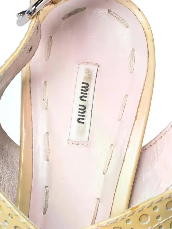 Miu Miu Patent Leather Platform Sandals