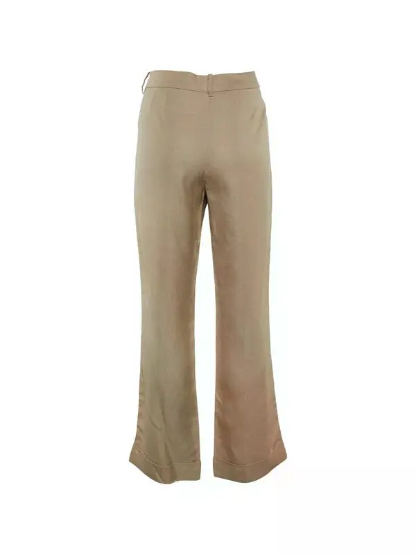 Stella McCartney Beige Woven Texture Trousers
