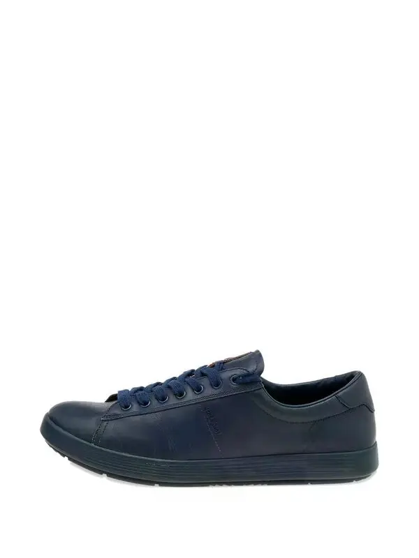 Prada Leather Low-top Sneakers - Blue