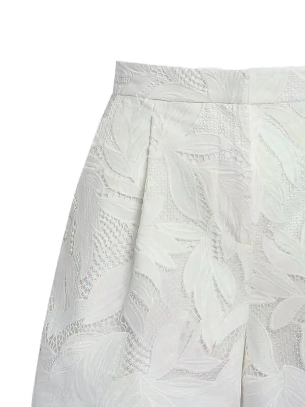 Erdem Floral Cutwork Shorts