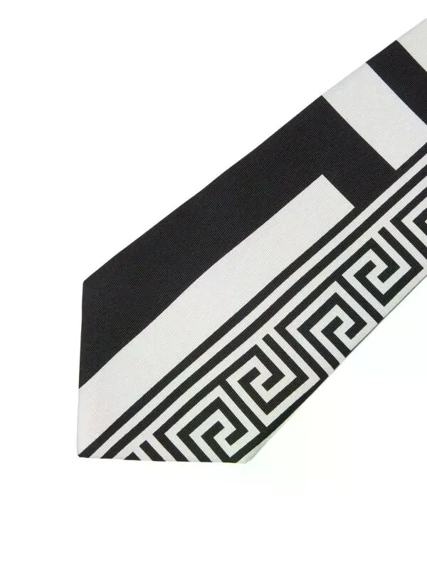 Versace Printed Silk Twill Tie
