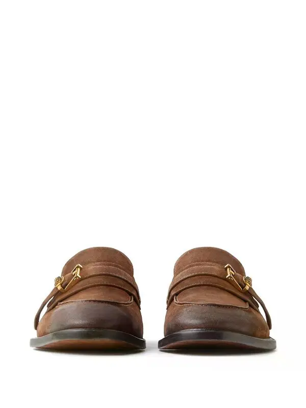 Versace Primo Suede Loafers