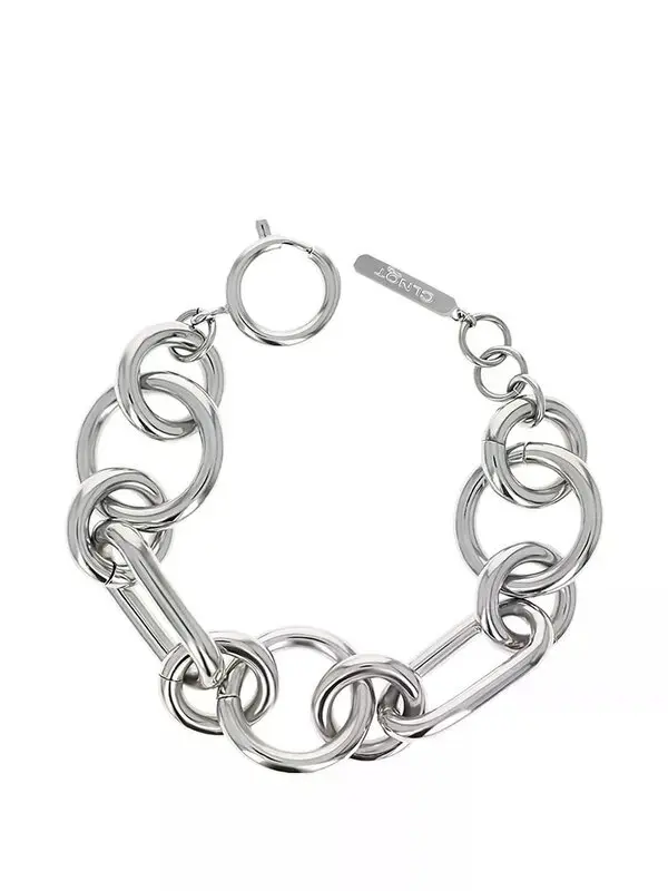 JUSTINE CLENQUET Troy Chunky-link Bracelet - Silver
