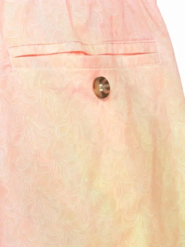 MC2 SAINT BARTH Peach Octopus Print Swim Shorts