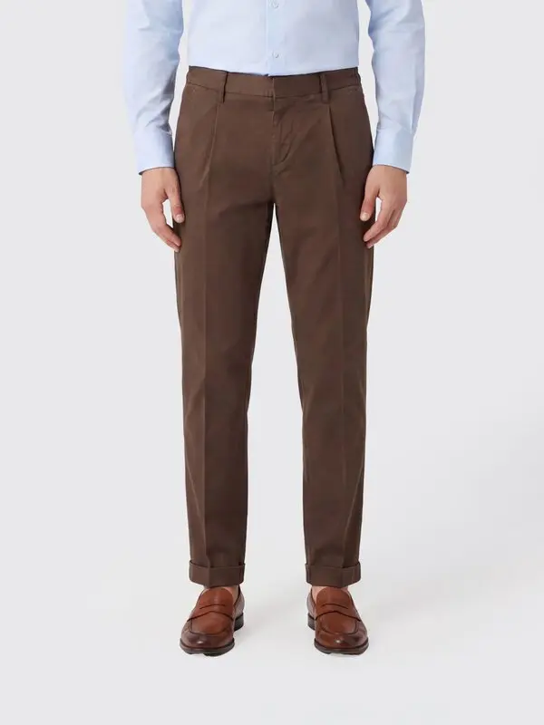 FAY Tailored Trousers - Tobacco