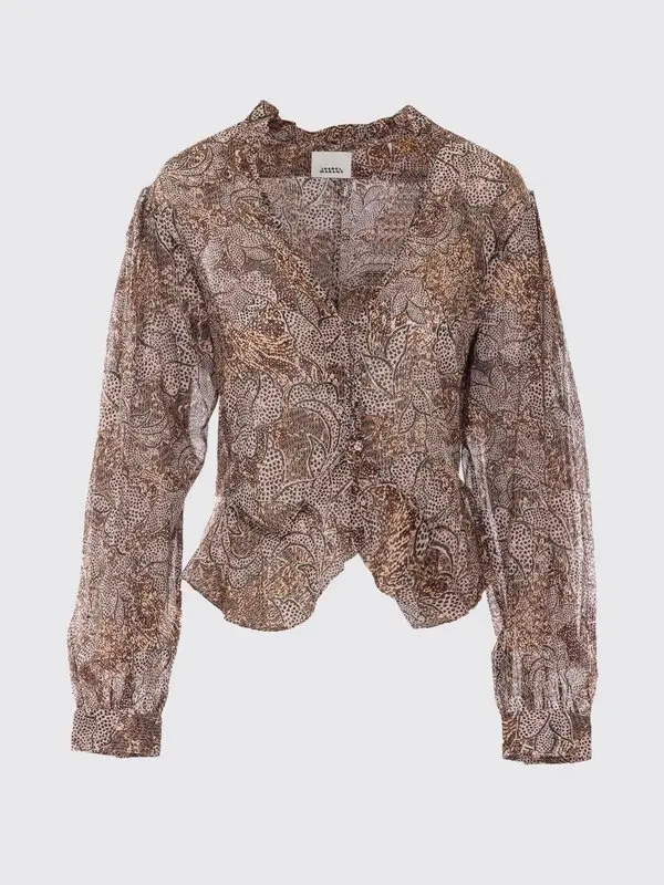 Isabel Marant Étoile Celeny Cotton Voile Shirt - Ocher