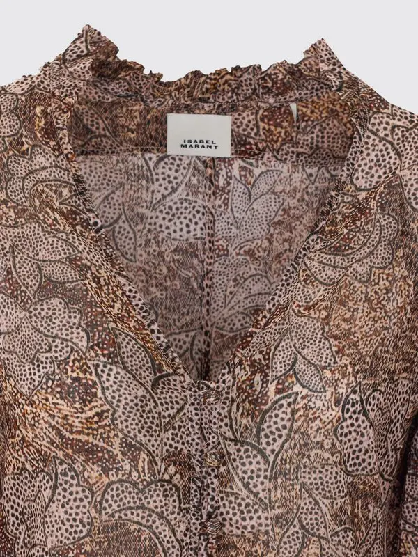 Isabel Marant Étoile Celeny Cotton Voile Shirt - Ocher