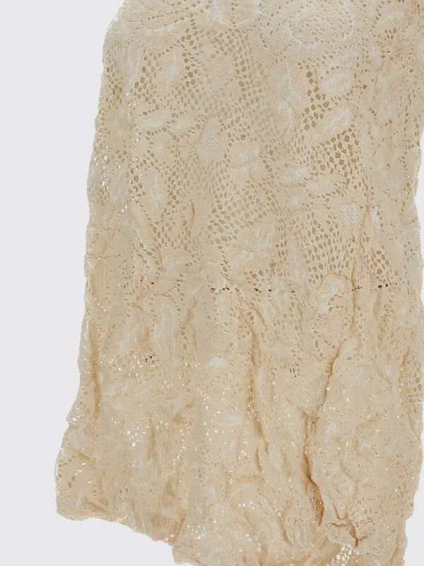 Comme Des Garçons Perforated Crochet Knit Top - Black