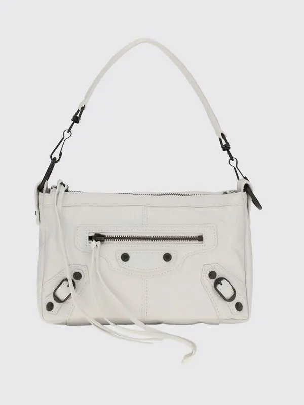 Balenciaga Le City Moto Mini Bag - White