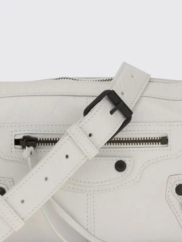 Balenciaga Le City Moto Mini Bag - White