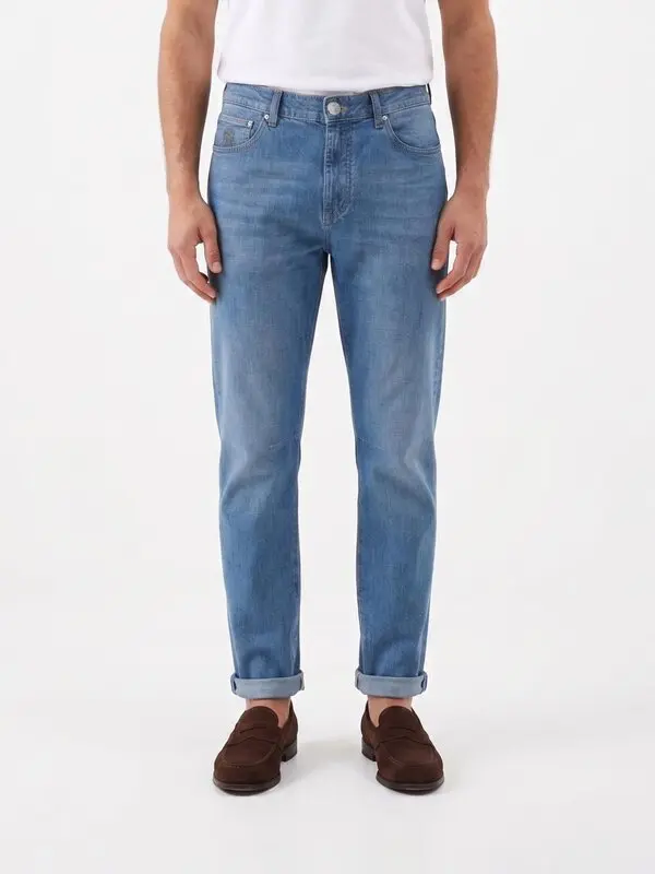 Brunello Cucinelli Cotton Straight Jeans - Denim