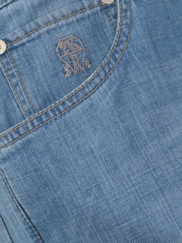 Brunello Cucinelli Cotton Straight Jeans - Denim