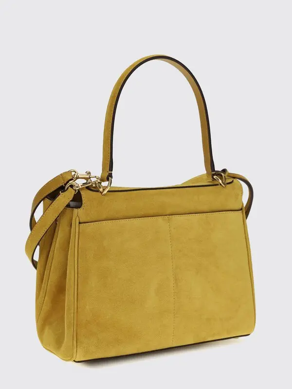 Balenciaga Rodeo Small Suede Calfskin Handbag With Charm - Yellow