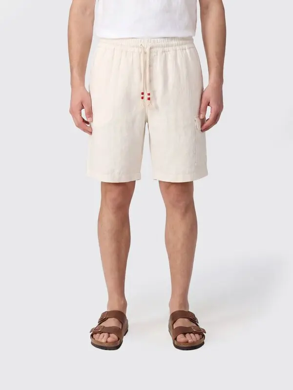 MC2 SAINT BARTH Cotton Cargo Shorts - Cream