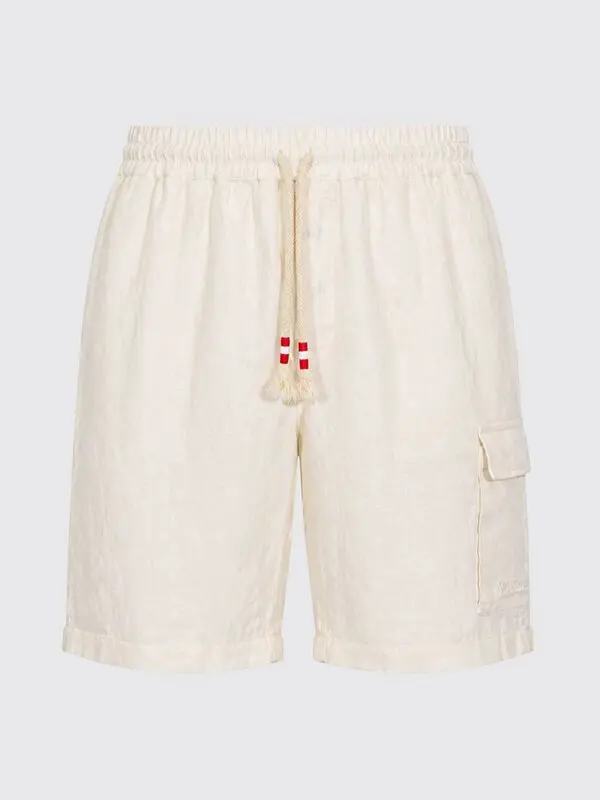 MC2 SAINT BARTH Cotton Cargo Shorts - Cream