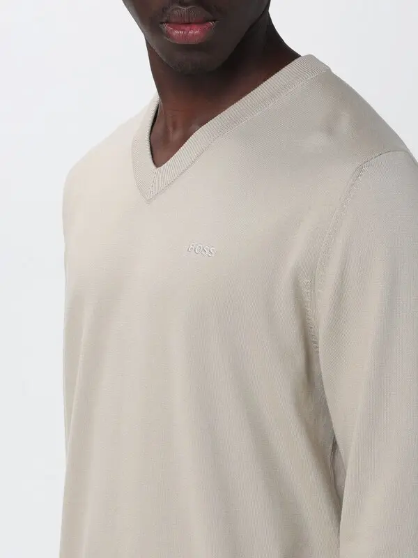 BOSS V-neck Sweater - Beige