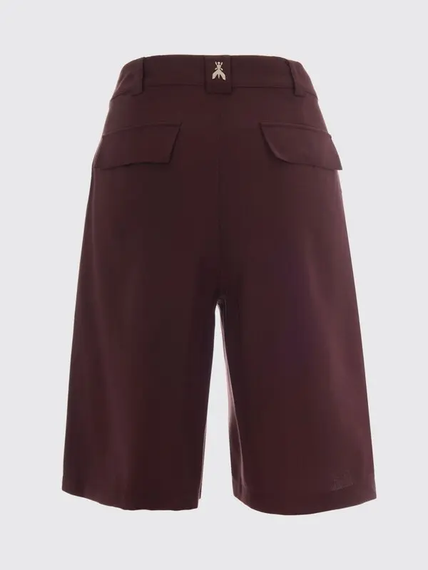 Patrizia Pepe Tailored Shorts With Buckled Detail - Brown